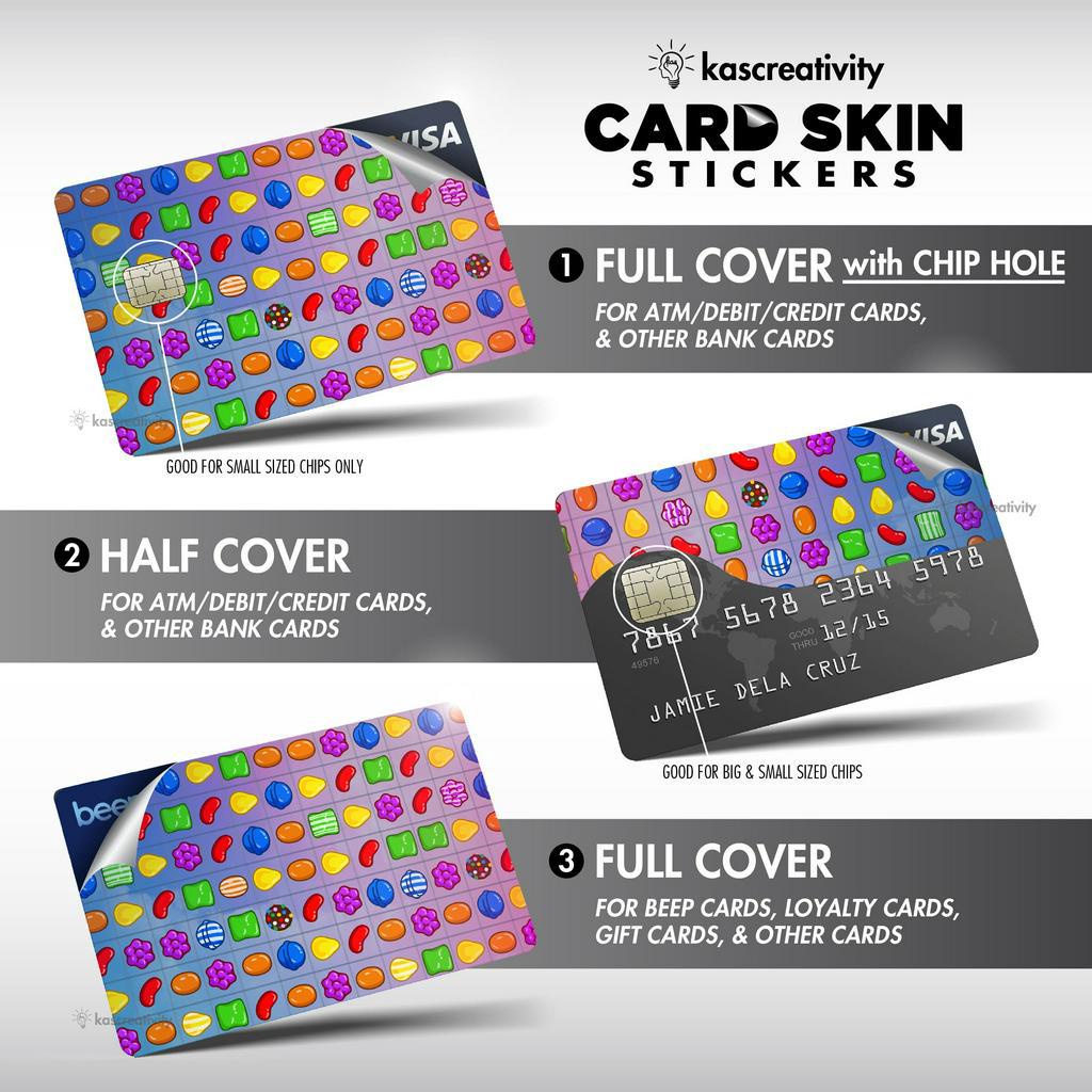 GAMING Card Skin Stickers (for ATM, Credit Debit, Beep Cards, Loyalty ...
