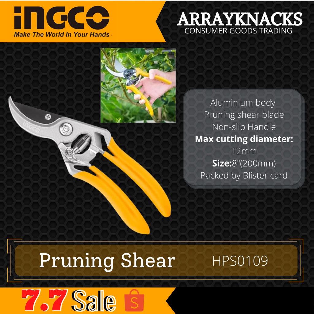 INGCO Pruning shear (HPS0109) HANDTOOLS | Shopee Philippines