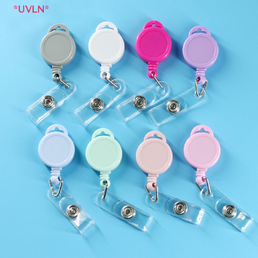 UVLN> 10Pcs Badge Holder Reels Retractable Belt Clip On Retractable ID ...