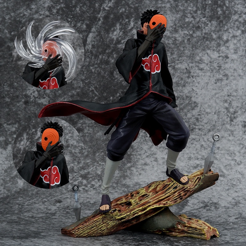 Anime Naruto GK Shippuden Statue Uchiha Obito Action Figure 26cm Manga ...