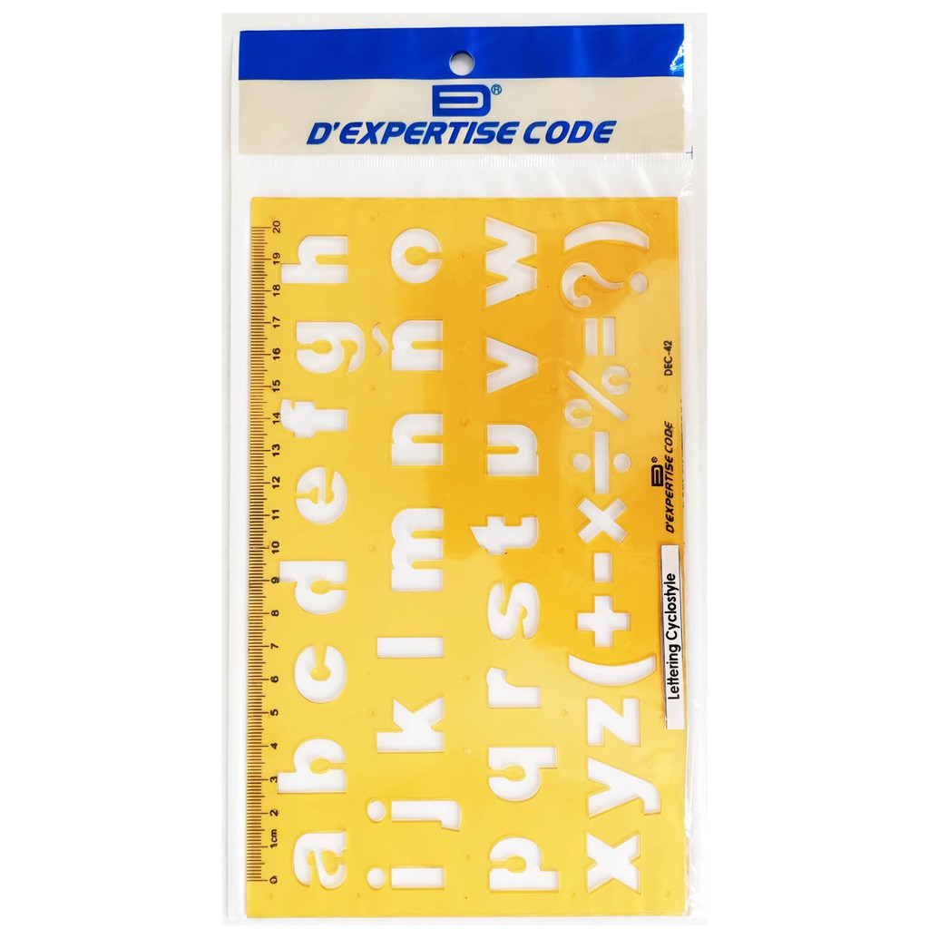 DEC-42 CYCLOSTYLE / TEMPLATES - LETTERING LOWER CASE RULER | Shopee ...