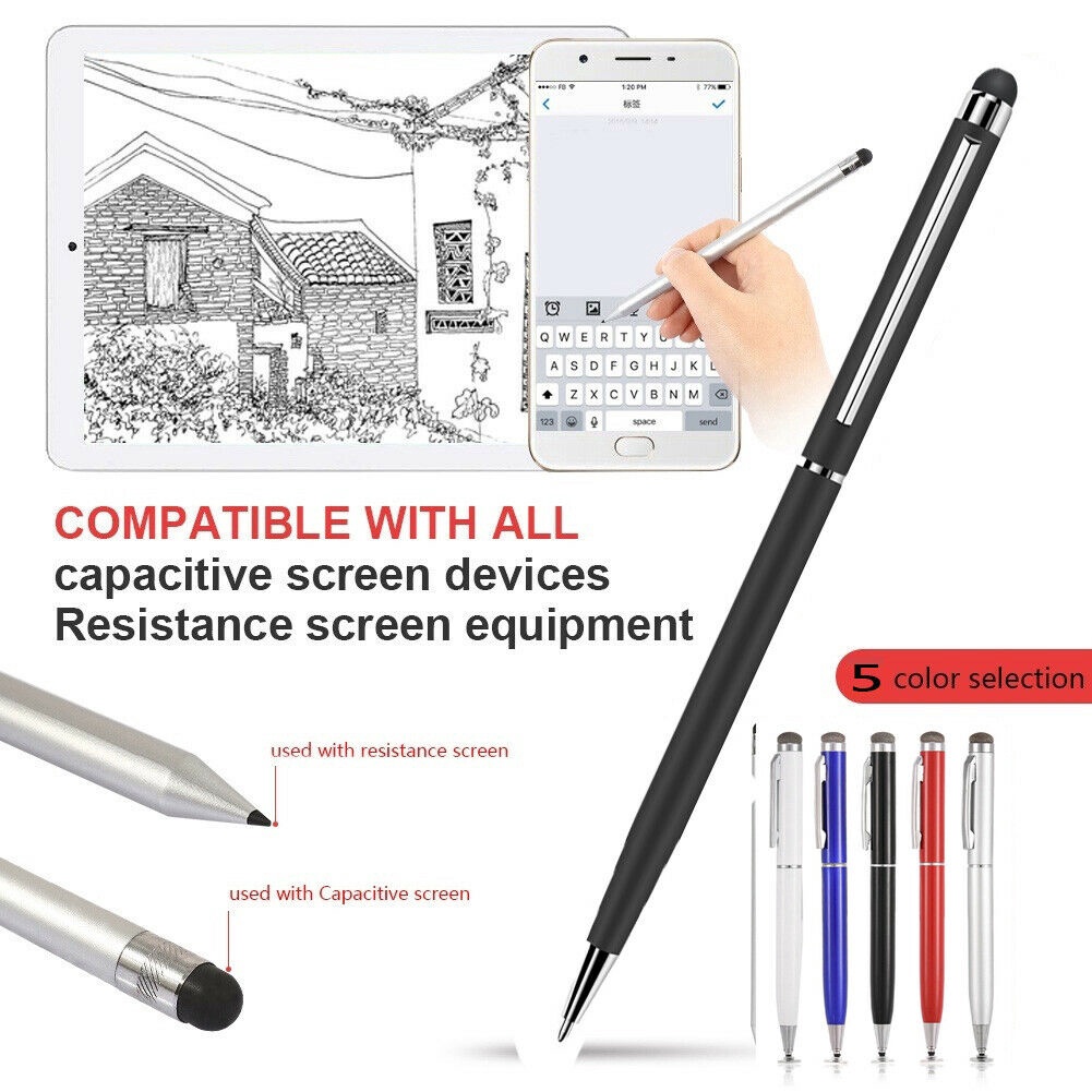 Universal Stylus Pen Touch Pen 2 in 1 Stylus Drawing Tablet Pens Captive Screen | Shopee Philippines