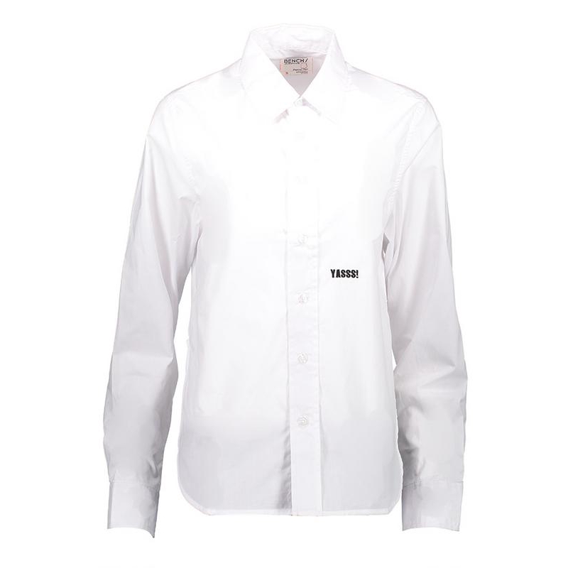 BENCH/ Long Sleeve Blouse - White | Shopee Philippines