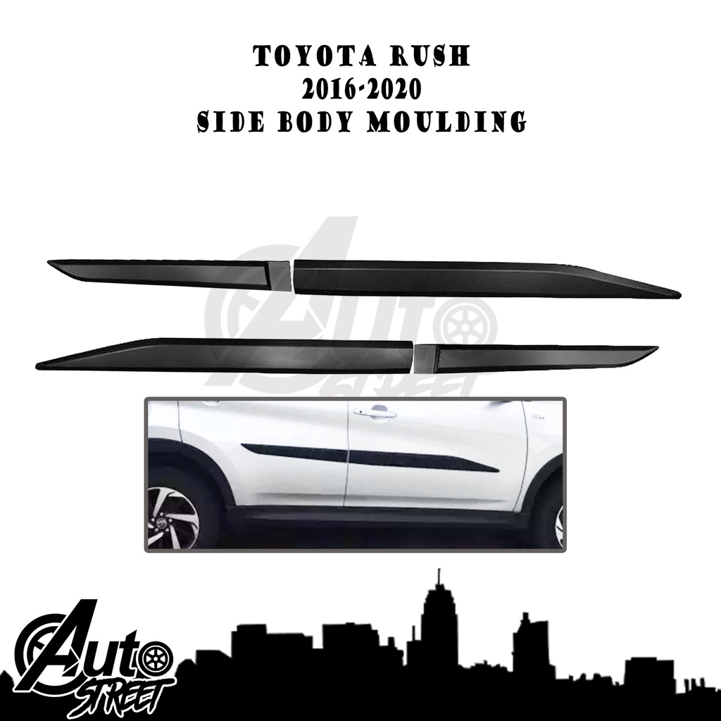 Toyota Rush 2016-2020 Side Body Moulding (Matte Black) | Shopee Philippines