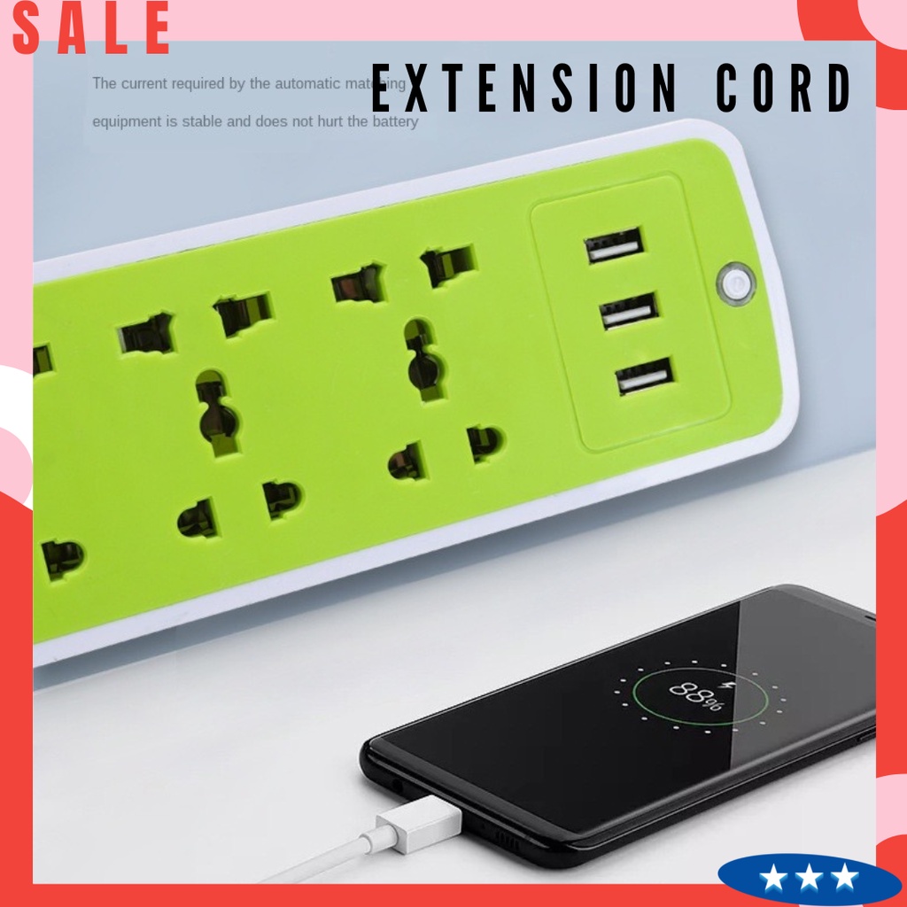 Extension Socket Extension Cord With Usb Port Strip Holder Socket Cable High Power Multi Switch