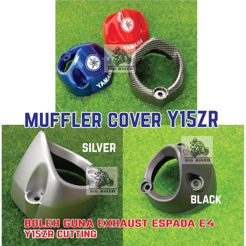 MUFFLER COVER Y15ZR Exhaust Muffler End Cap Y15zr Exhaust E4 Espada Y15 ...