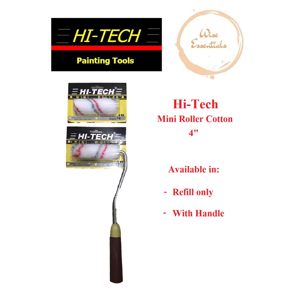 HI-TECH Mini Cotton Paint Roller with Handle | Shopee Philippines