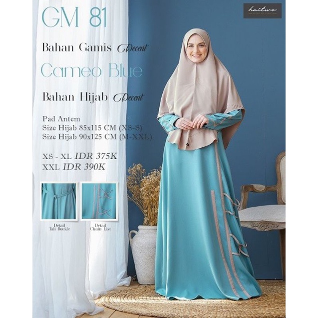 Gm 81 HAITWO GAMIS PLUS HIJAB | Shopee Philippines