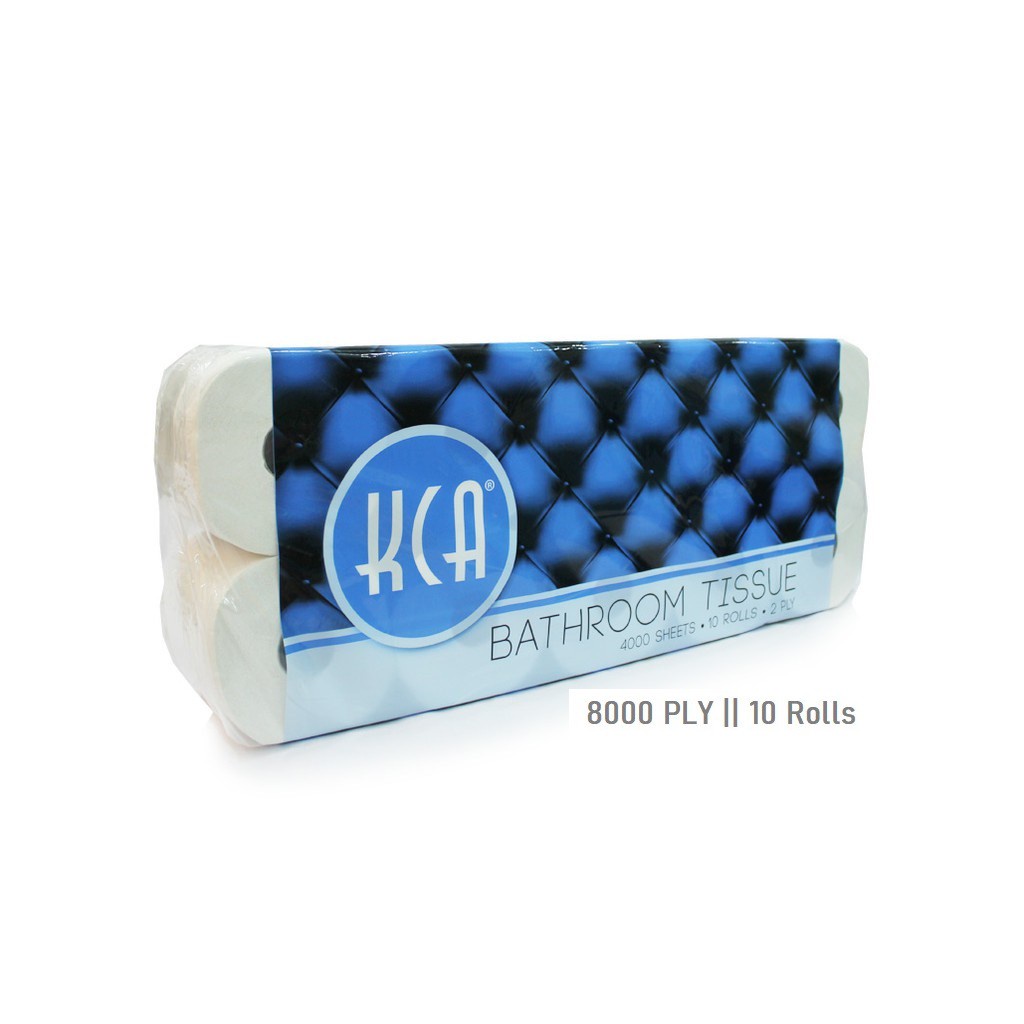KCA Bathroom Tissue 10 Rolls Soft Toilet Tissue (8000-PLY) | Shopee ...