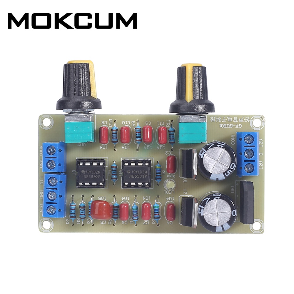 NE5532 HIFI Power Amplifier Preamp Low Pass Filter Board Subwoofer ...