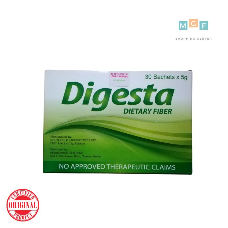 Digesta Dietary Fiber (30 sachets x 5g) | Shopee Philippines