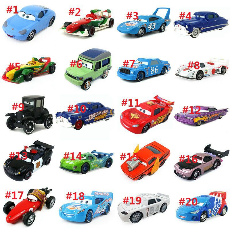 Cars Disney Pixar Car 3 Racing Story McQueen Die Casting Toy Cars Model ...