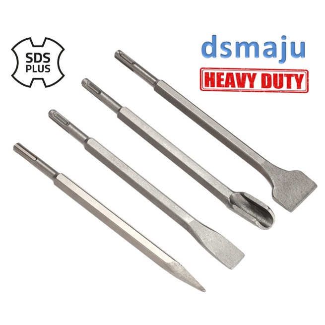 Heavy Duty SDS Stone Chisel Wall Hack Chisel Impact Drill Chisel Demolition Hammer Hacker Wall ...