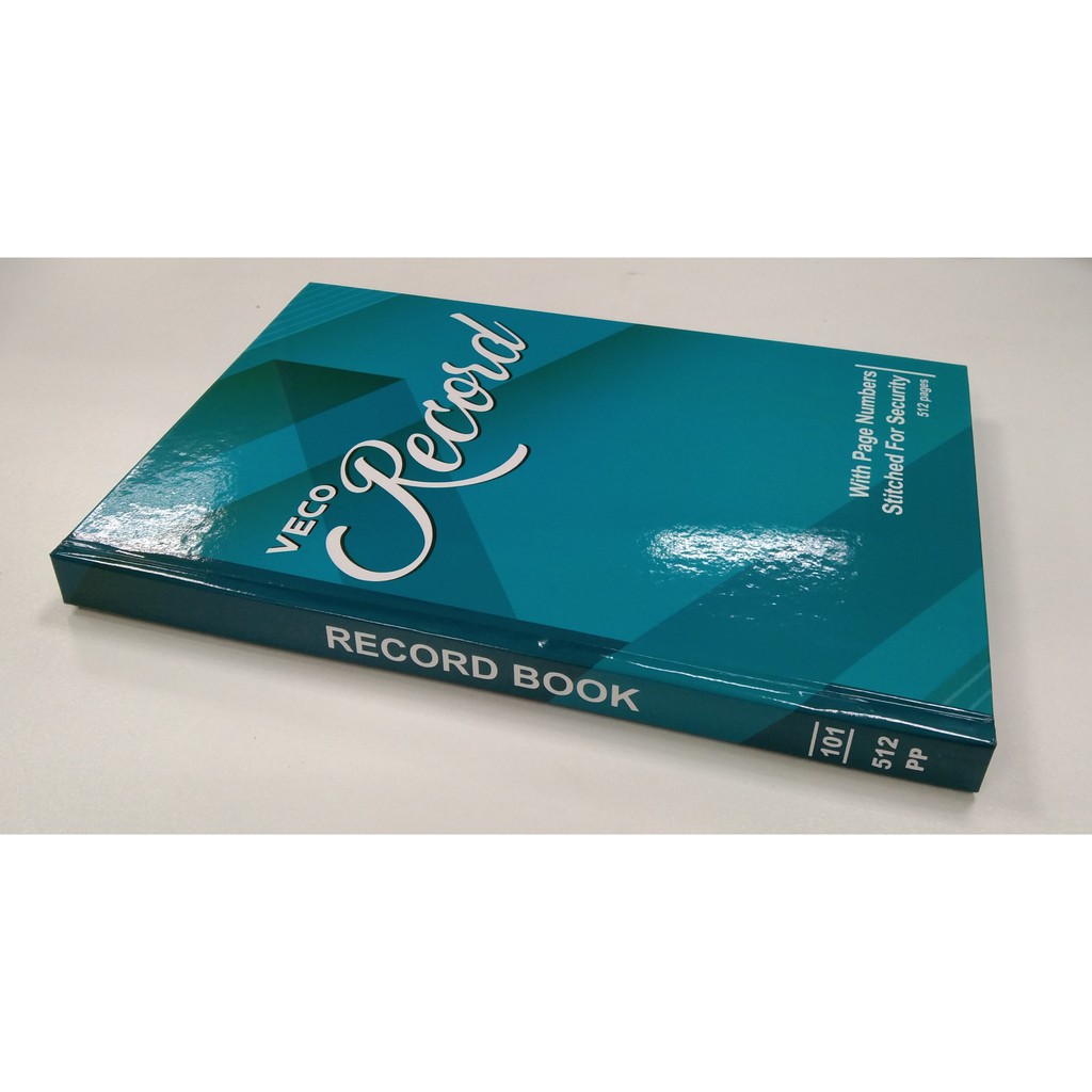 Veco 101 Record Book with page number and secure perfect binding 7 ...