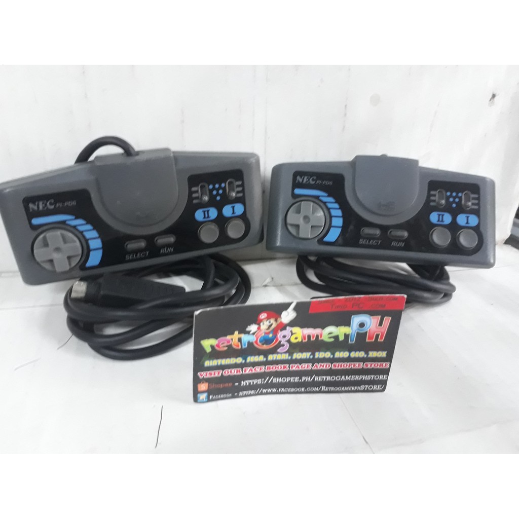 NEC Official PC Engine Core Grafx Controller Pad " PI-PD6 " TESTED ...
