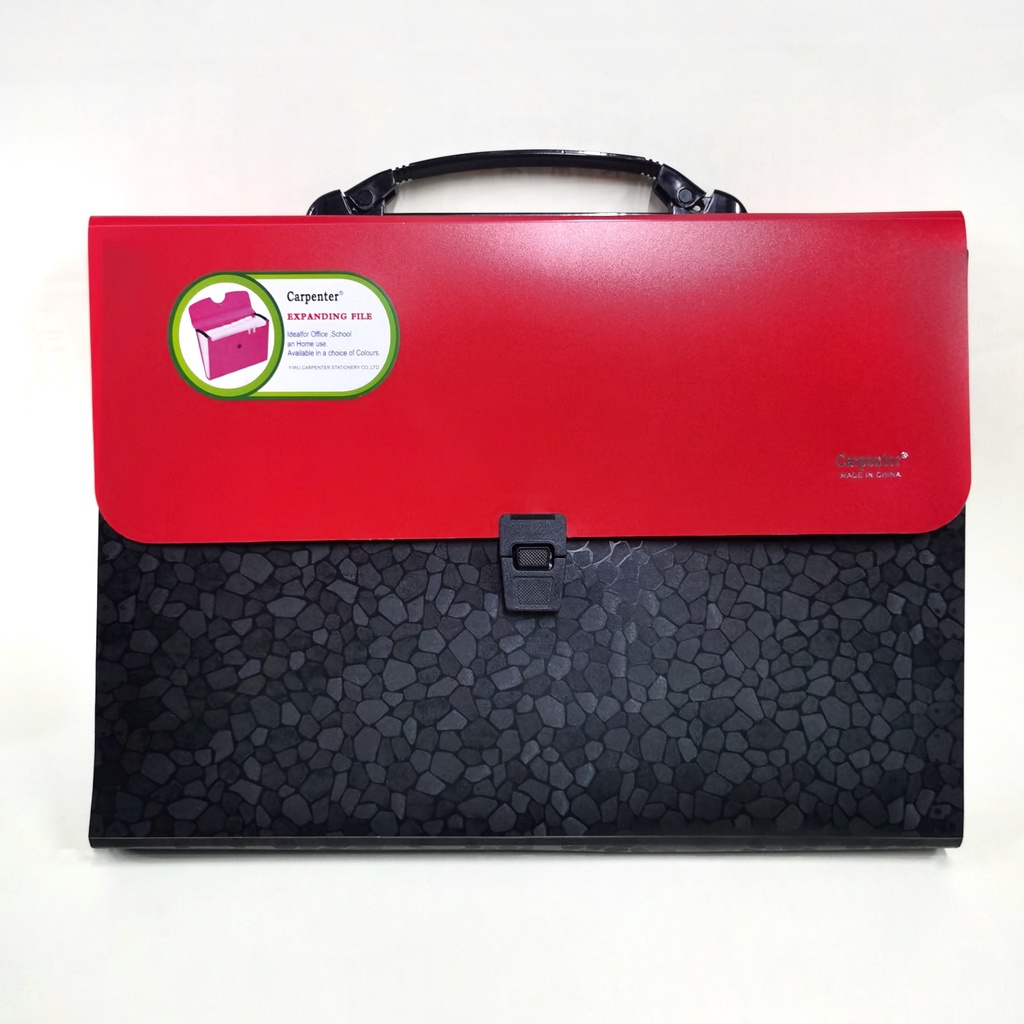 KT9219 LONG (FC) BLACK EXPANDABLE ENVELOPE FILLING CASE WITH HANDLE ...