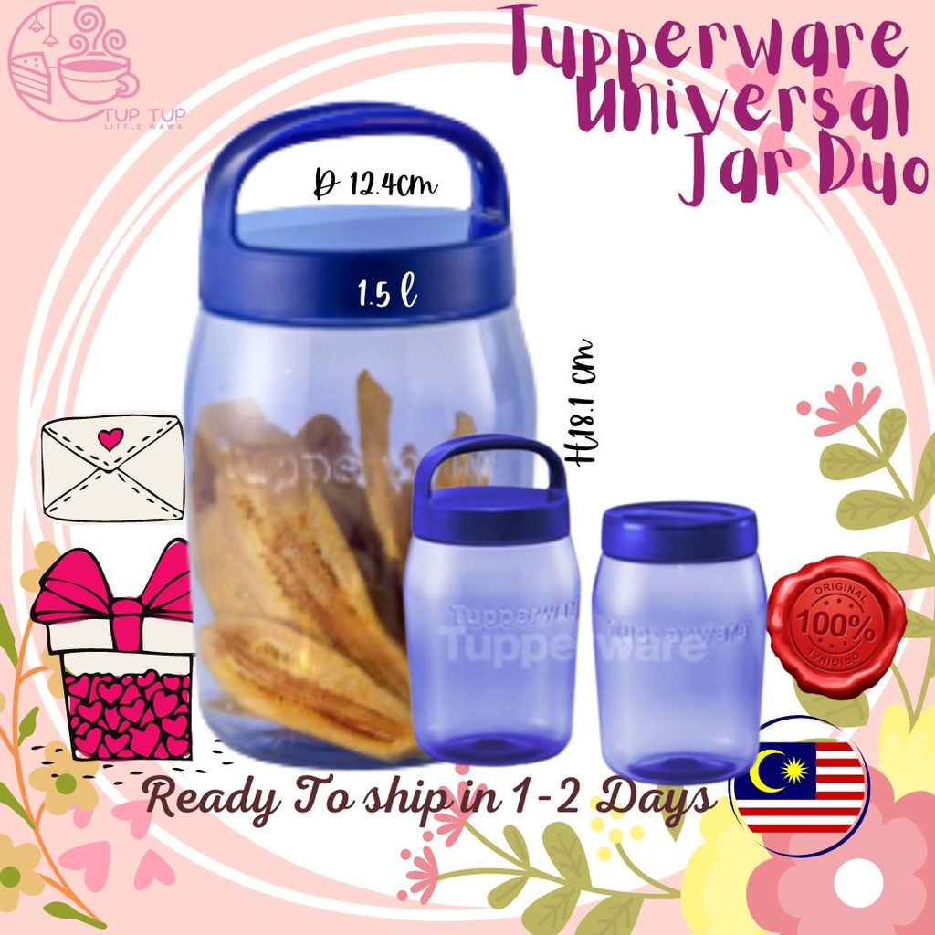 Hadiah Tupperware Wish card Tupperware Universal Jar 1.5L Universal Jar ...