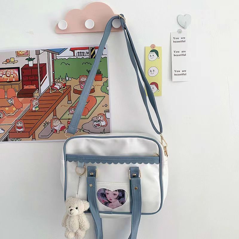 Japanese Cute Girl Student Portable Jk Bag Korean Soft Girl Pu Leather ...