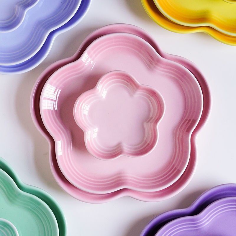 Pink Flower Plate Set | Shopee Philippines