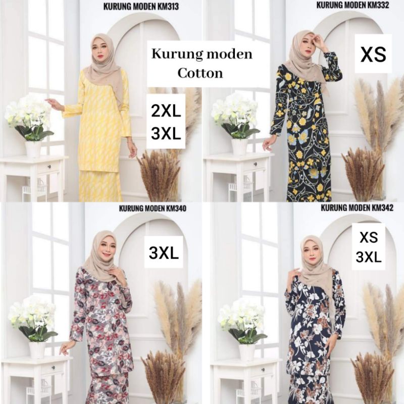 BAJU KURUNG MODERN COTTON KAIN DUYUNG | Shopee Philippines