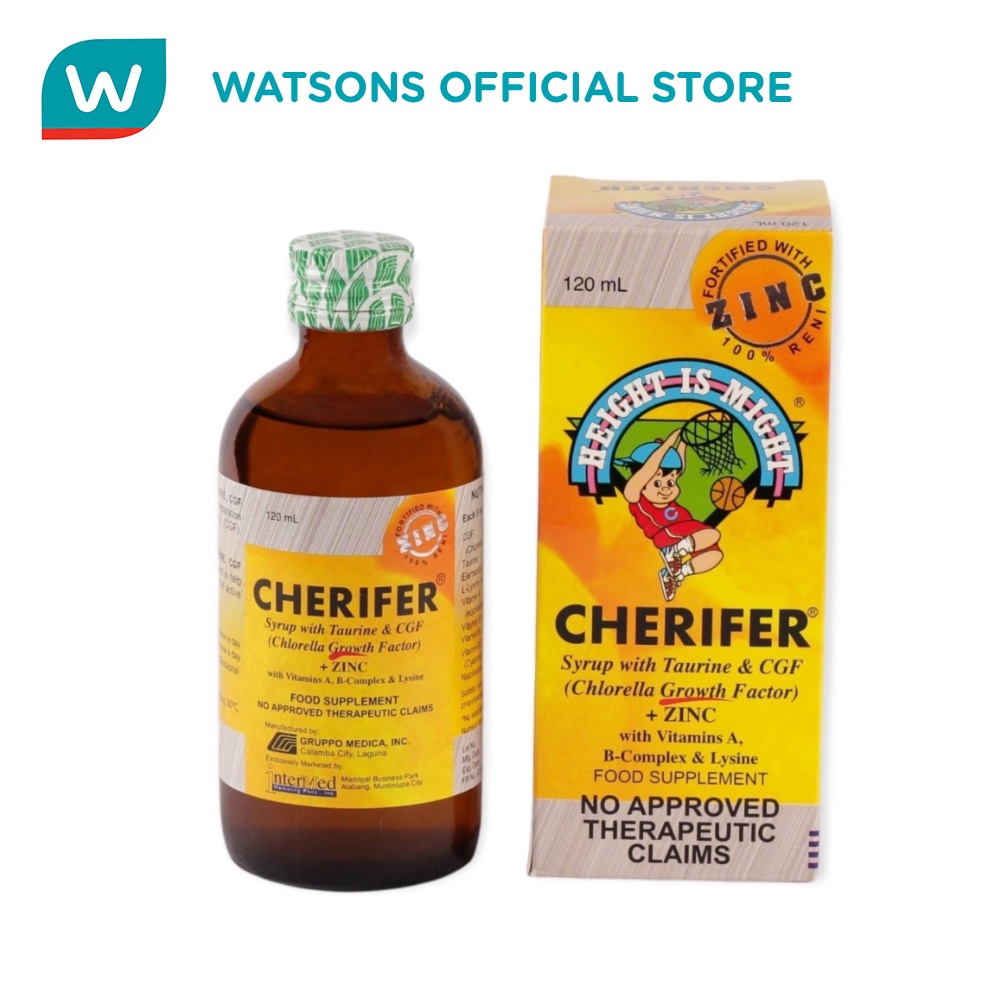 CHERIFER Syrup with Zinc 120 mL (Kids Vitamin) | Shopee Philippines