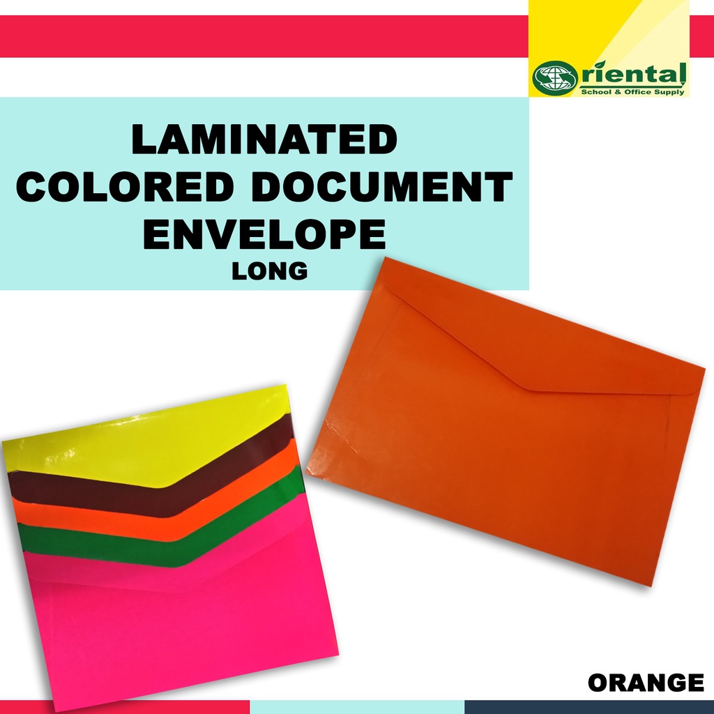 Laminated Long Document Envelope- Document Filing - Glossy Envelope ...