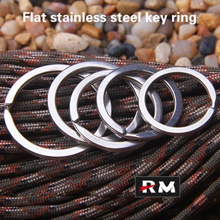 10/20PCS 304 Stainless Steel Key Rings Key Holder Keychain Clasp Keyfob ...