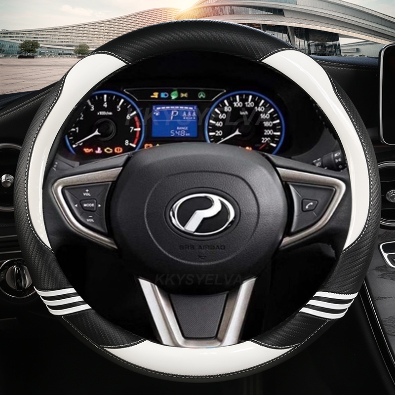 Perodua Leather Steering Cover 38cm Diameter Myvi Axia Bezza Aruz Alza ...