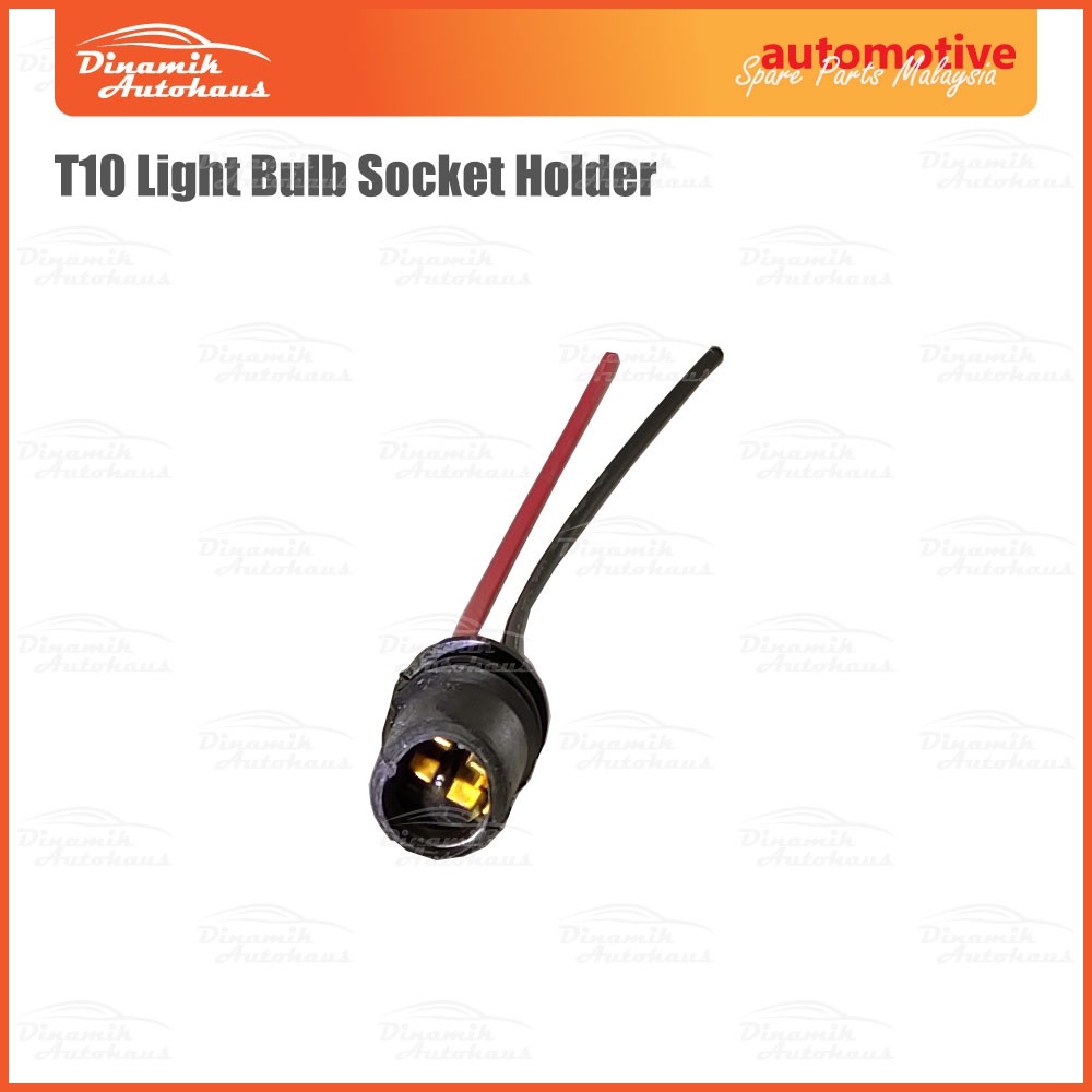 Car & Motorcycle T10 Light Bulb Socket Connector Press Fit Soket T10 ...