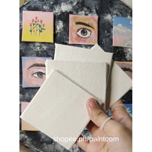 CANVAS PANEL BOARD PRIMED (3x3 inches) (2x2 inches) (5X5 inches) ON ...