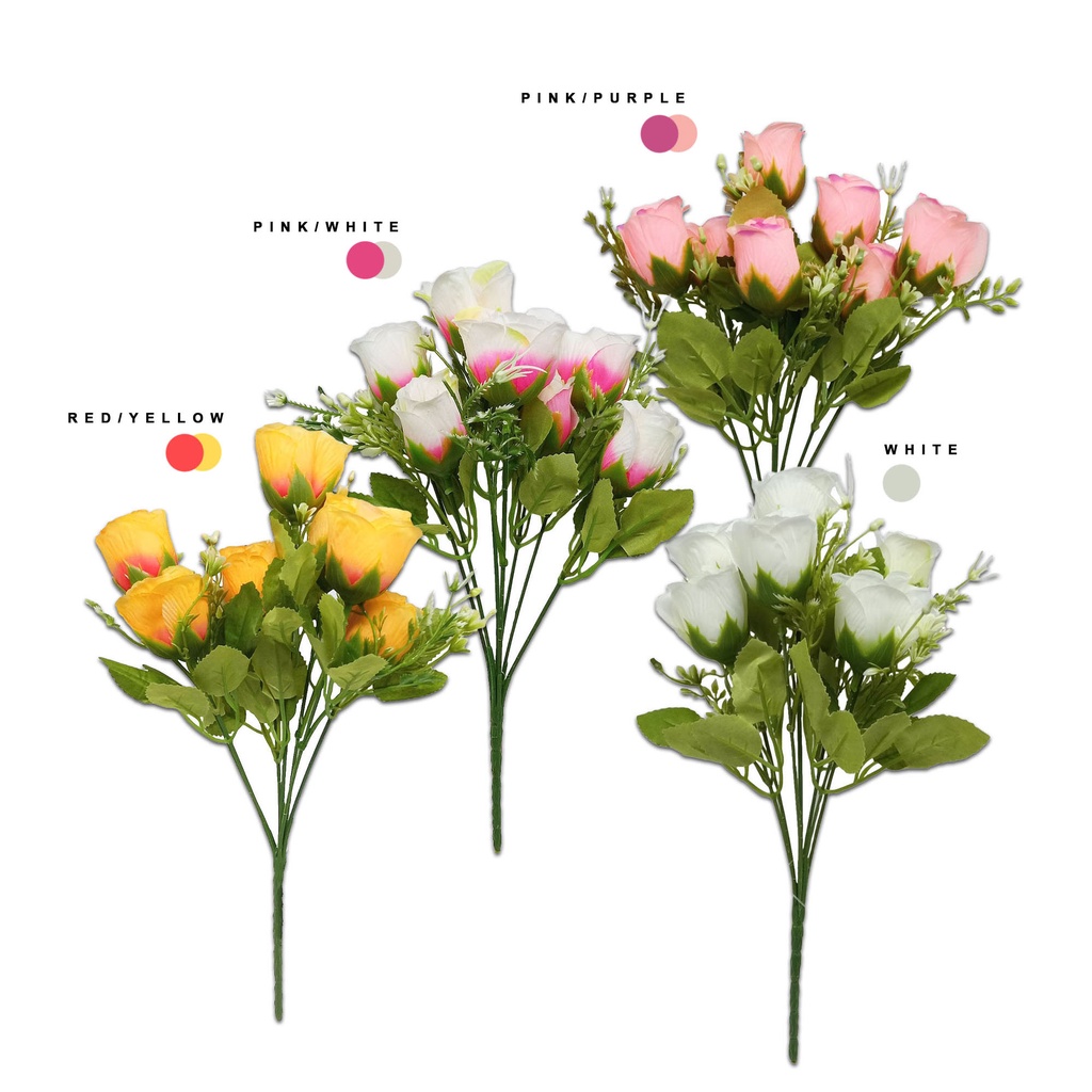 ZIYANG Decorative Artificial 5 heads Hydrangea Flower Bouquet for Home ...