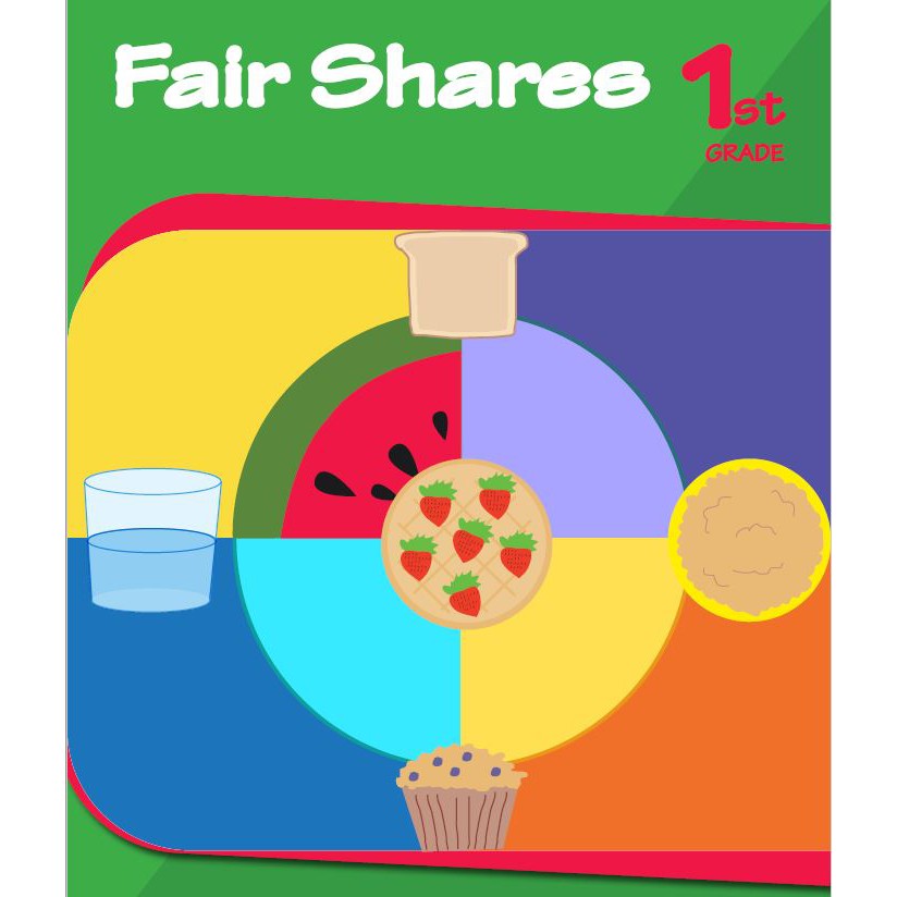 Grade 1 Math Activity Workbook/ Worksheets: Fair Shares (19 pages ...