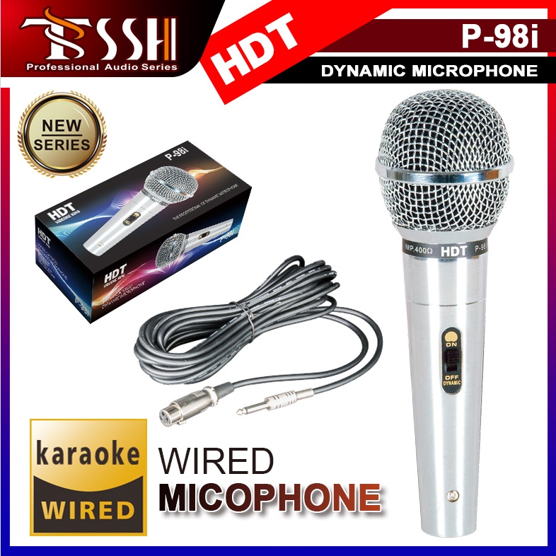 Hyundai P-98i HDT Videoke King Dynamic Microphone(silver) | Shopee ...