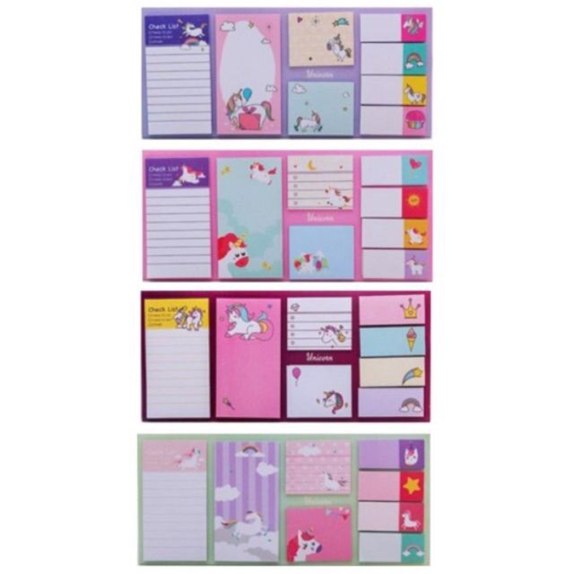 8 in 1 Unicorn Sticky Note set | Shopee Philippines