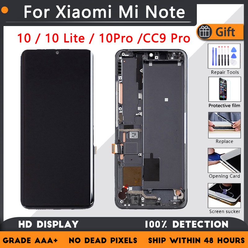 Super Amoled For Xiaomi Mi Note 10 /Mi Note 10 Lite /Mi Note 10 Pro / CC9 Pro LCD Display Edge ...