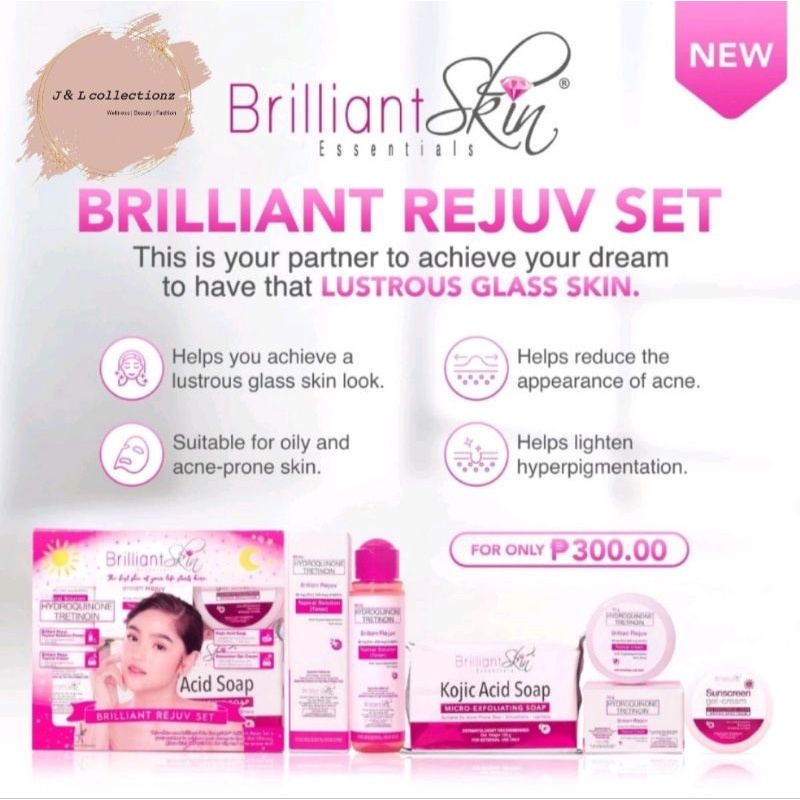 New Brilliant Skin care day & night Rejuvenating Set | Shopee Philippines