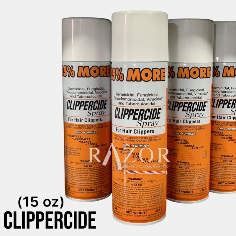 Clippercide Spray for Hair Clippers Barber Tools Razor Barber Supplies ...
