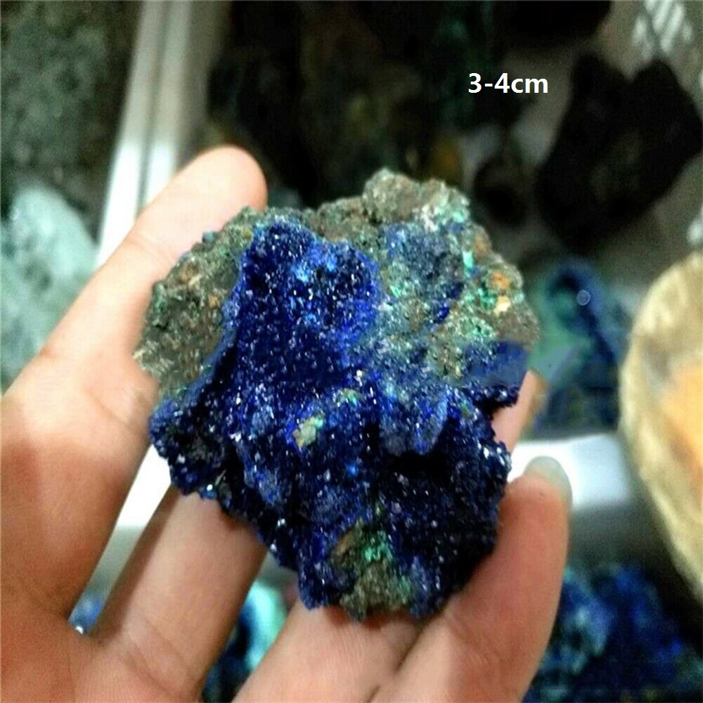 1PC Natural Azurite Malachite Geode Bule Crystal Mineral Specimen Reiki ...