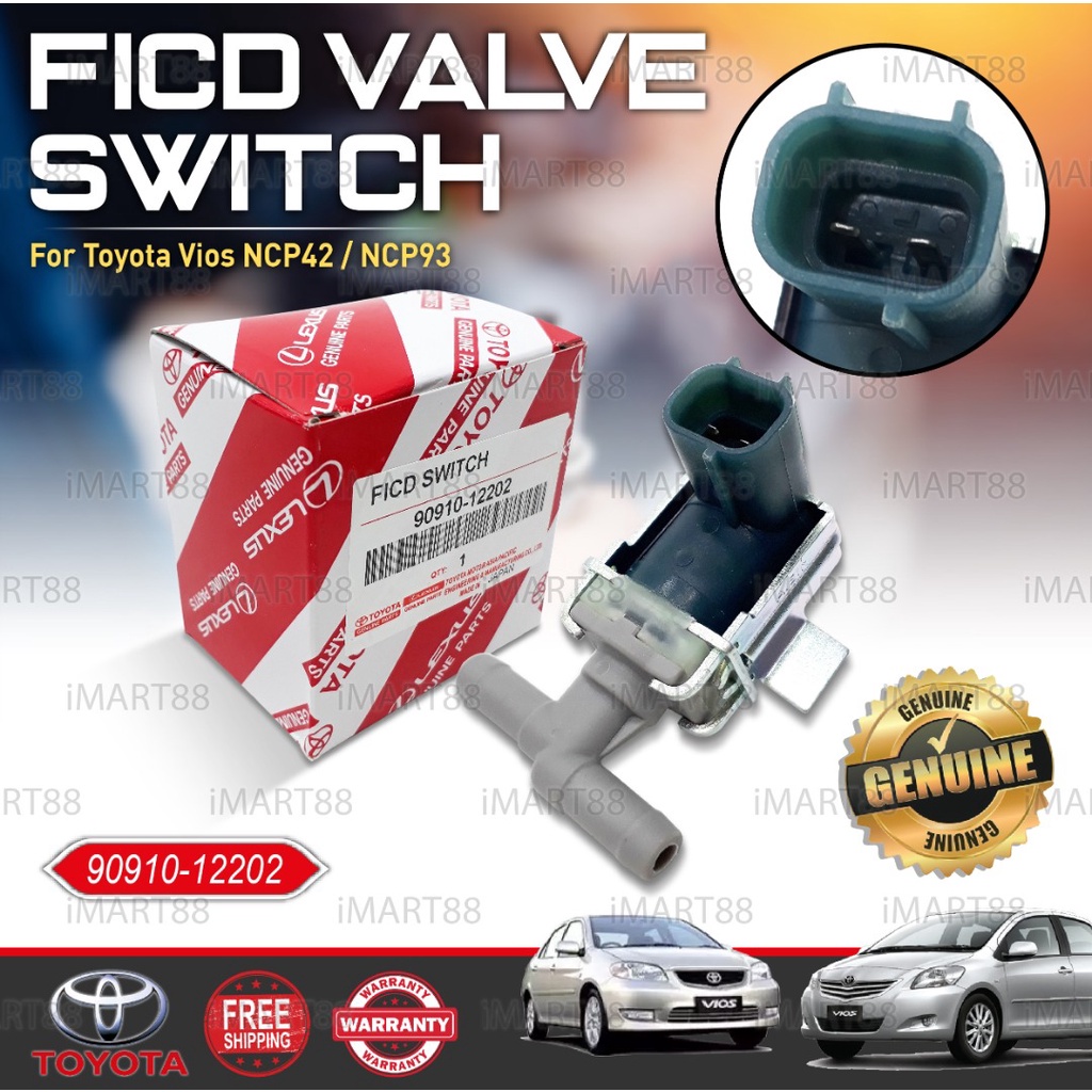 TOYOTA VIOS NCP42 NCP93 YARIS FICD SOLENOID VACUUM VALVE SWITCH 90910 ...