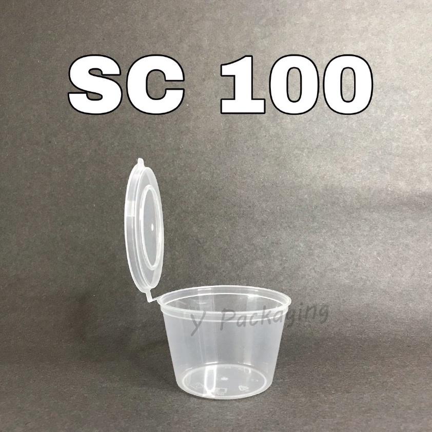 SC100 Disposable Plastic Sauce Container 100ml / Bekas Sos 50pcs ...