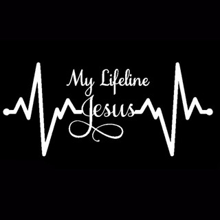 My Lifeline Jesus Graph Sticker Christian God Religious Cute Car ...