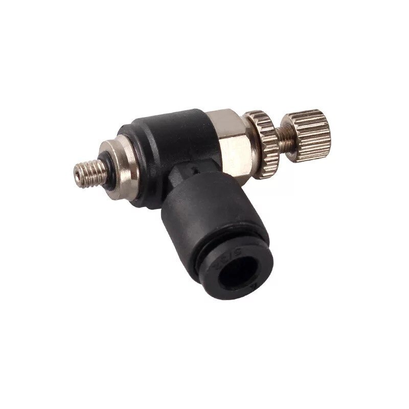 M3 M4 M5 M6 Metric Elbow Miniature Air Flow Control Valve Push ...