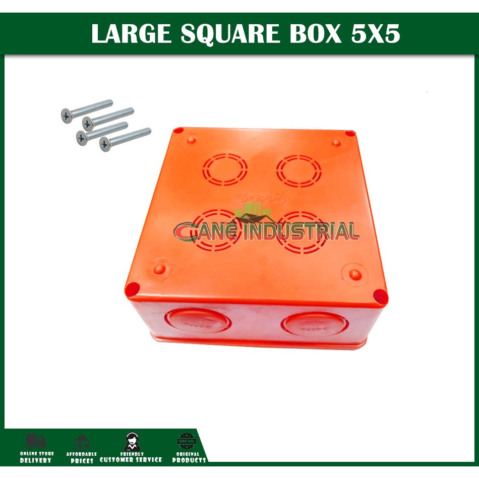 PVC Large Square Box5x5 w/Cover | Shopee Philippines
