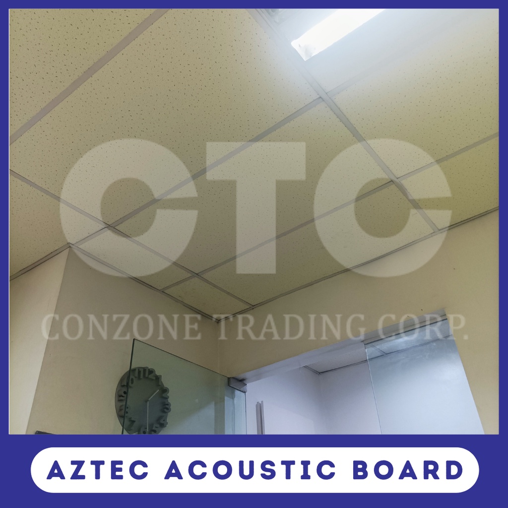 Aztec Acoustic Board - 60cm x 60cm (Fine Fissured) - Ceiling Board ...
