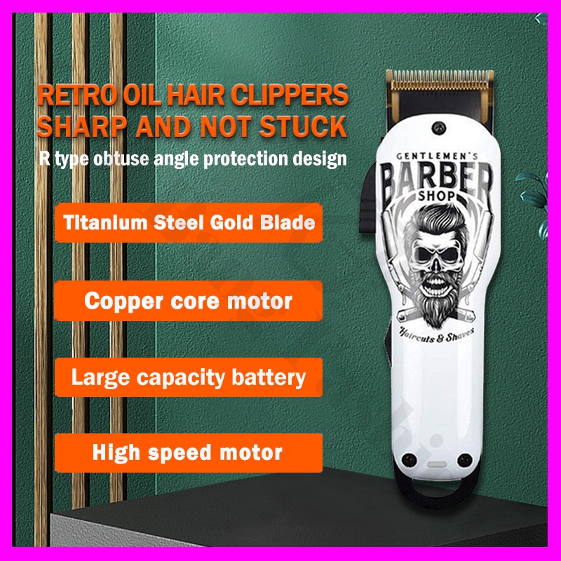 Hair Salon Special Hair Clipper Shaving Head Engraving Rechargeable ...