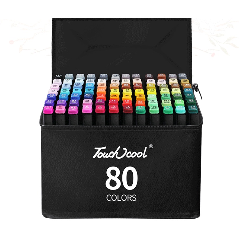 [shiptoday] 30/80/168 color alcohol markers highlighter pen set touch ...