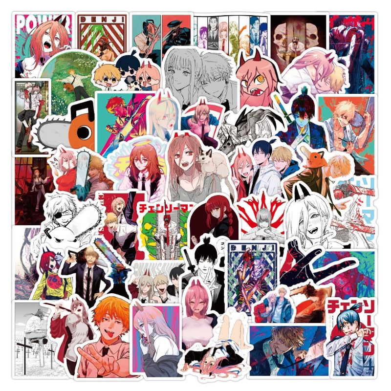Chainsaw man anime Stickers / manga / chainsaw man / makima / power ...
