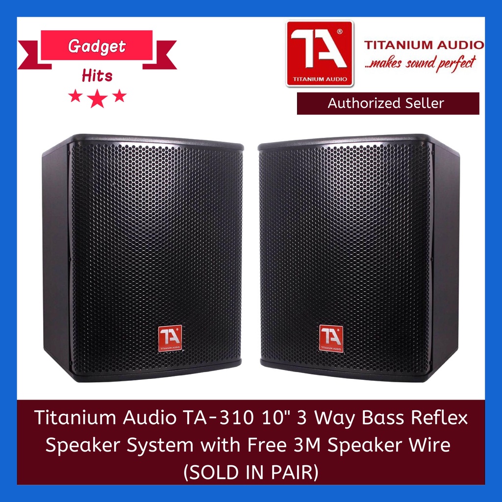 Titanium Audio TA-312 12" 3 Way Bass Reflex Speaker System | Shopee ...