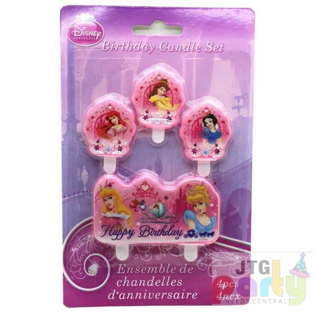 4 pieces Disney princess candle | Shopee Philippines