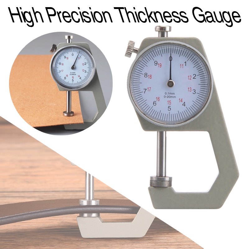 0-20MM Dial Thickness Gauge Leather Paper Thickness Tester For Leather ...